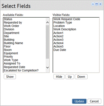 Selecting the Data Shown in the Building Operations Console