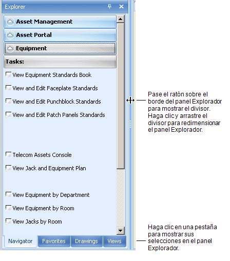 Trabajar con el panel Explorador