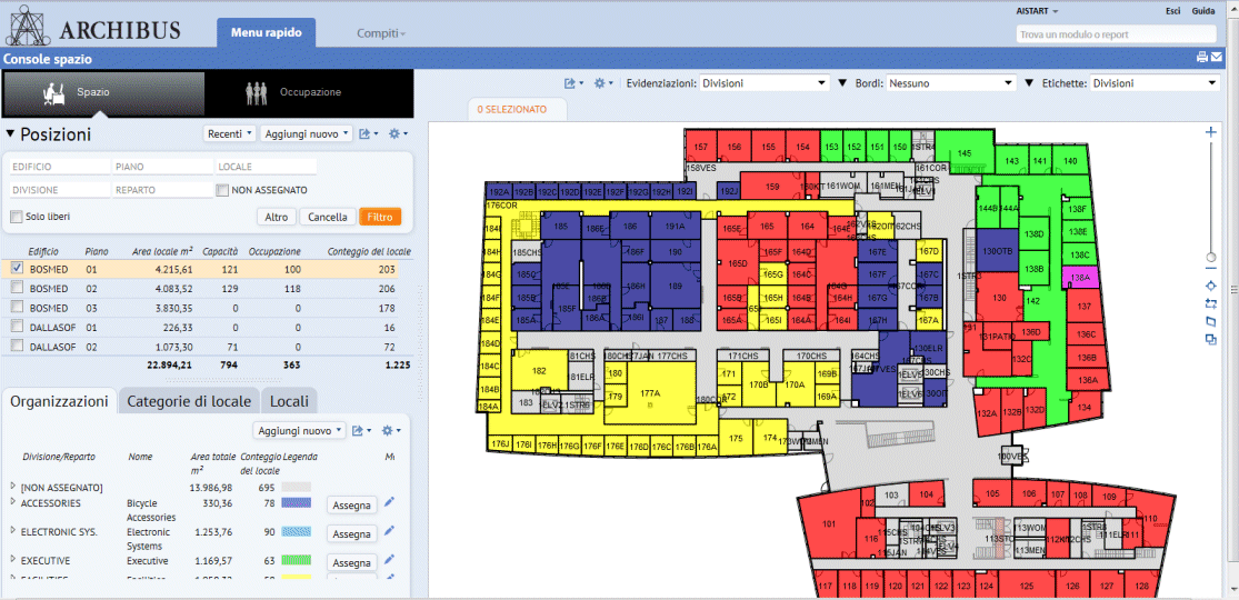 Display Floor Plans and Floor Information