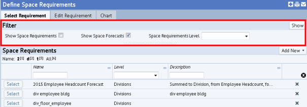 Define Space Requirements Task: Overview