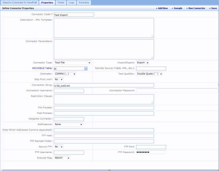 Configure Connectors