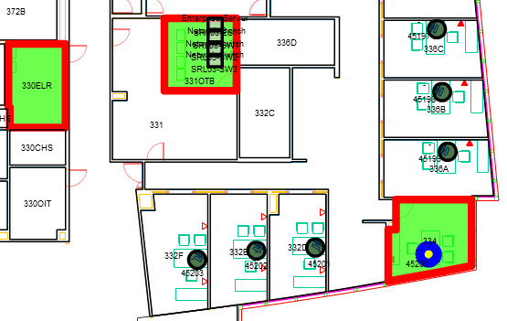 View Telecom Connections in the Floor Plan