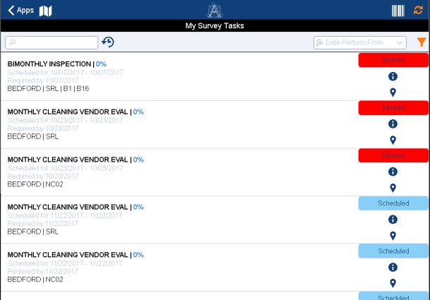 Compliance Surveys Mobile App: Overview