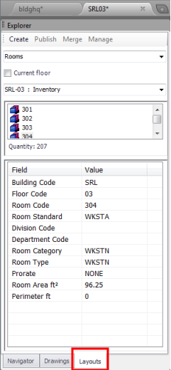 Layout Scenarios command