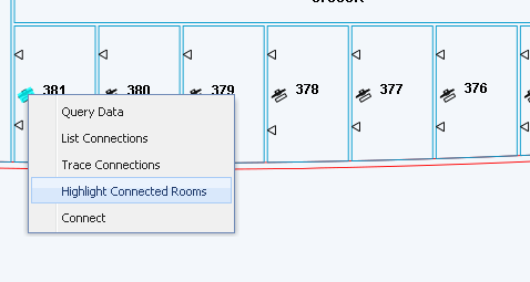 Highlight Rooms with Connected Telecom Devices