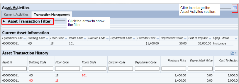 Managing Assets throughout the Lifecycle (Asset Lifecycle Management Tab)