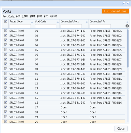 List Telecom Connections on Forms