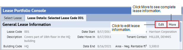 Lease Portfolio Console