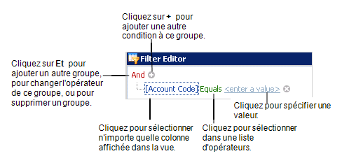 Créer des filtres complexes