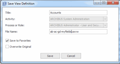 Saving Grid Views