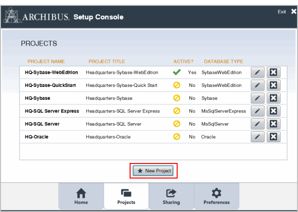 Adding Enterprise Projects to the afm-projects.xml File