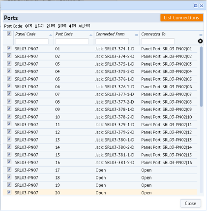 List Telecom Connections on Forms