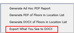 Exporting and Printing Highlighted and Labeled Floor Plans to Word or PDF