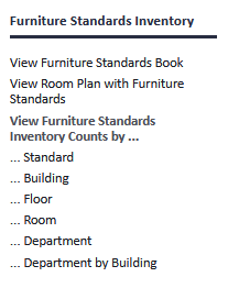 Manage Furniture Standards Inventory