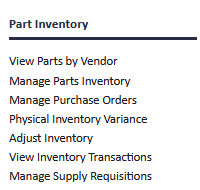 Create and Manage a Parts Inventory