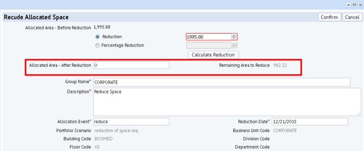 Reduce Allocated Space