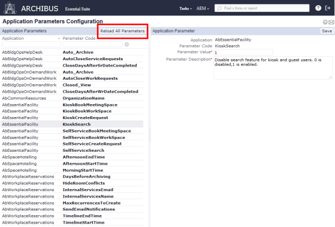 Configure Application Options