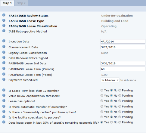 Classifying a Lease: Step 1