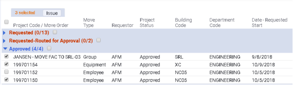 Issue Moves