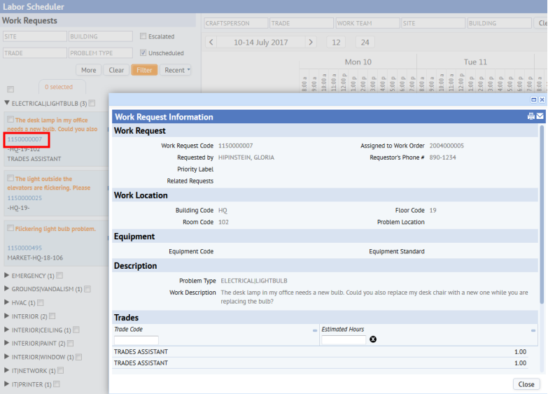 Labor Scheduler: Choose the Work to Schedule