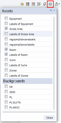 Change the Layers of the Displayed Floor Plans
