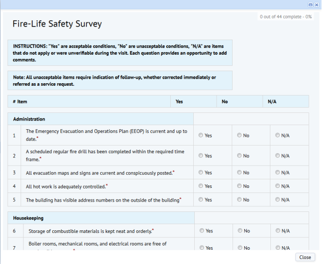 Add a Header to a Questionnaire