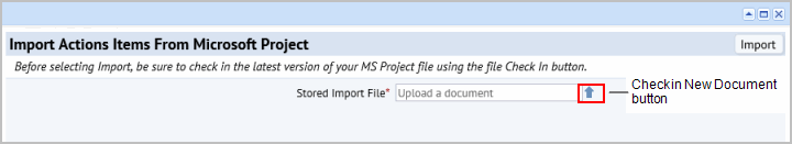 Importing from Microsoft Project