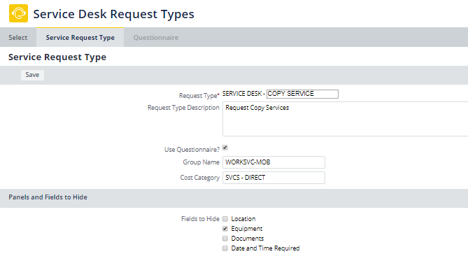 Manage Request Types