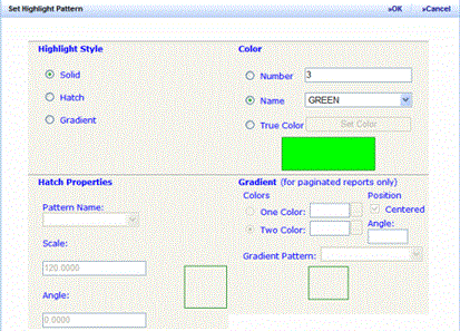 Defining Highlight Patterns