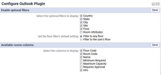 Configuring the Location Filters for the Archibus Reservations Plugin ...