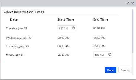 Create a One-Time Reservation for a Meeting Room and Optionally Resources