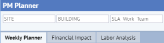 Set the Display of the PM Planner