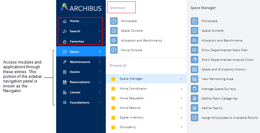 Sidebar Navigation Panel
