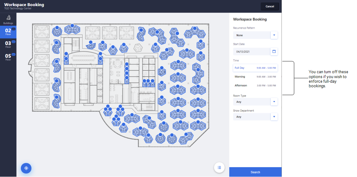 Hoteling Improvements (Workplace and Create Booking)