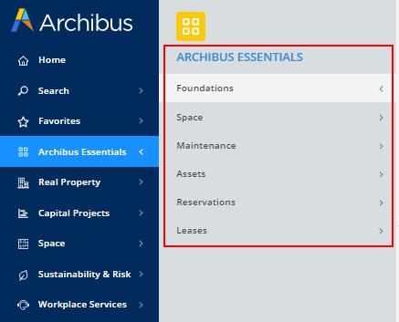 Archibus Essentials (SaaS modules)