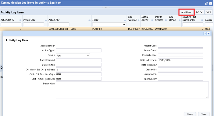 Lease Communication Logs