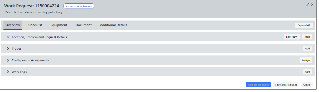 Explore the Work Request Form