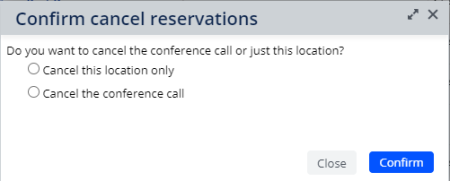 Canceling Room Reservations